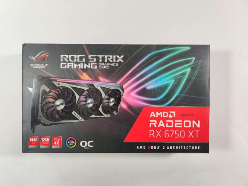 Test Asus Radeon RX 6750 XT ROG Strix OC