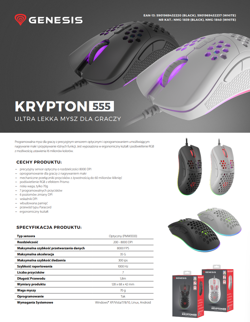 Test Genesis Krypton 555 - czy to nadal najlepsza myszka do 100 zł?